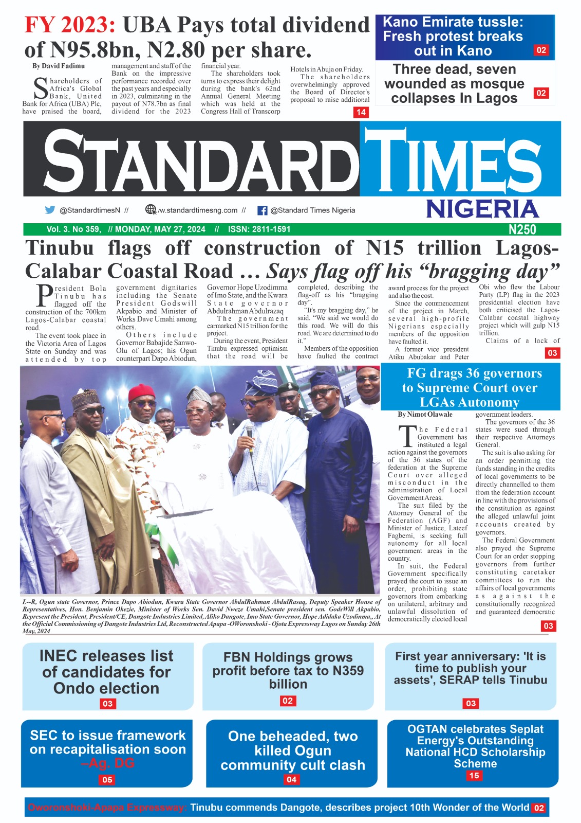 View Order - Standard Times NG